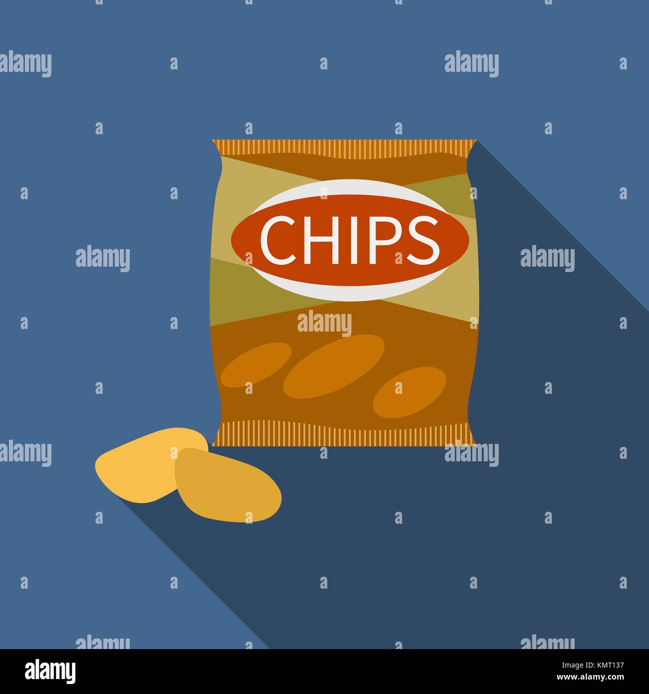 White chip bag symbol icon hi-res stock photography and images - Alamy