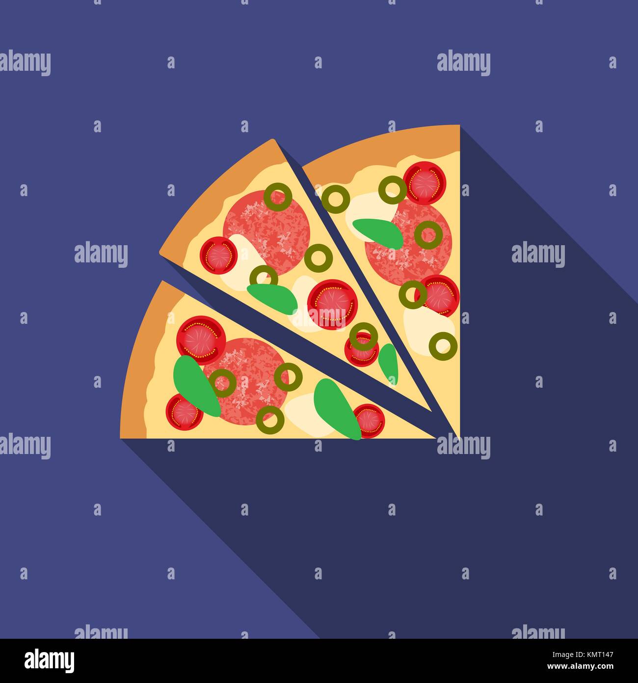 Flat Pizza Icon