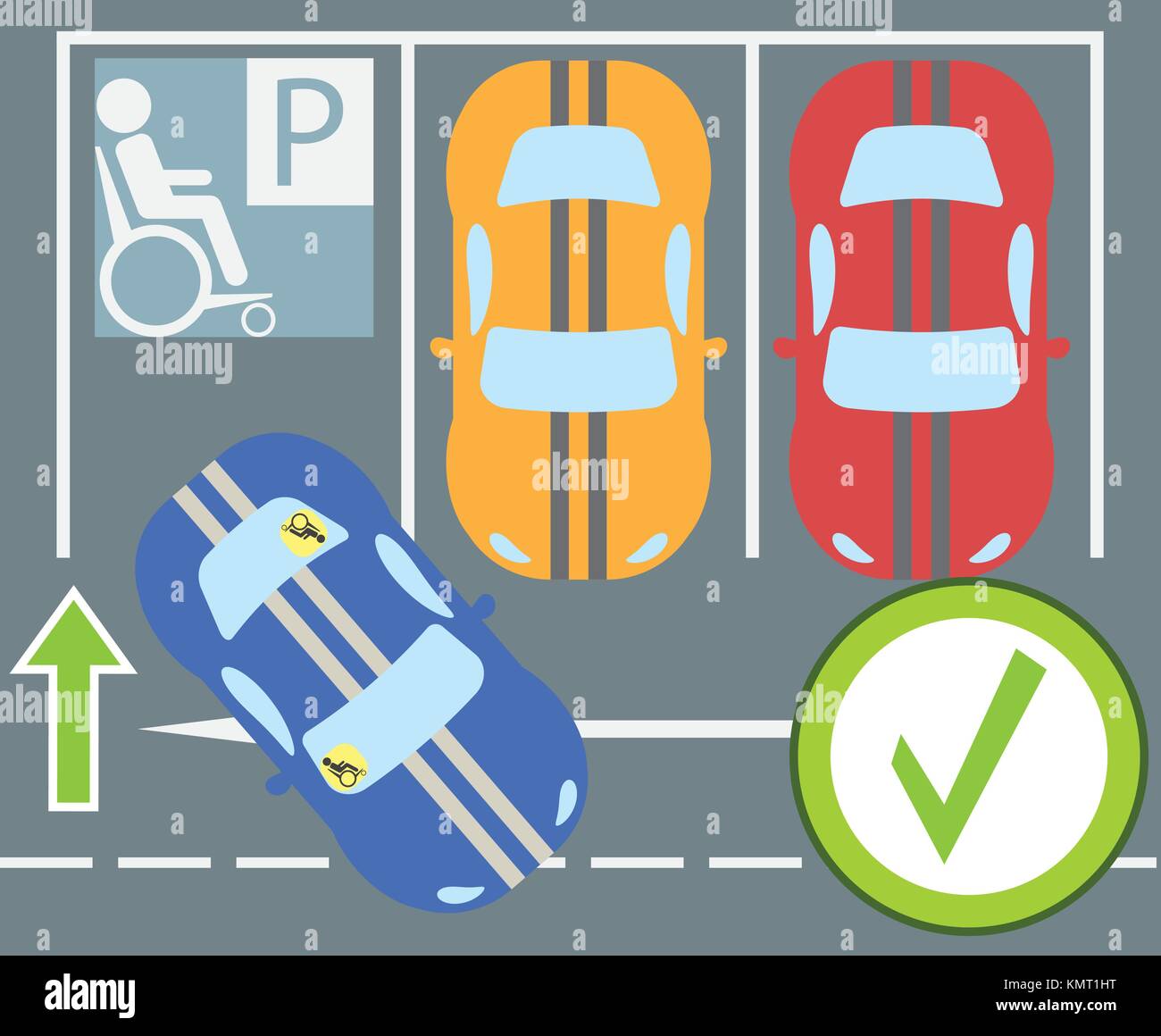 Modern industrial car park Stock Vector Images - Alamy