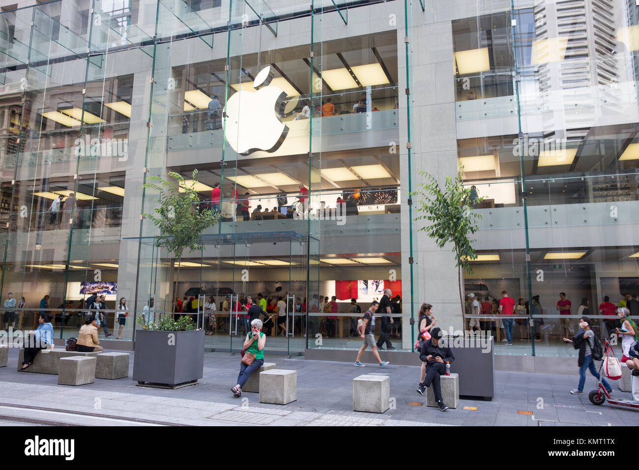 Apple flagship store in George street,Sydney city centre, NSW ...