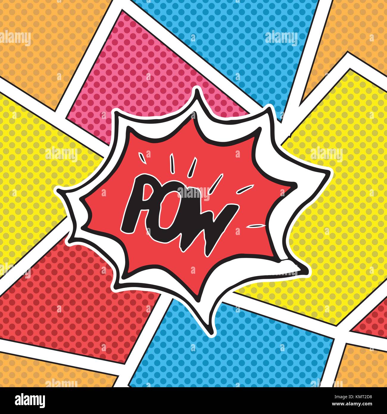 Comic book speech bubble, cartoon sound effect. Hand drawn pop art ...