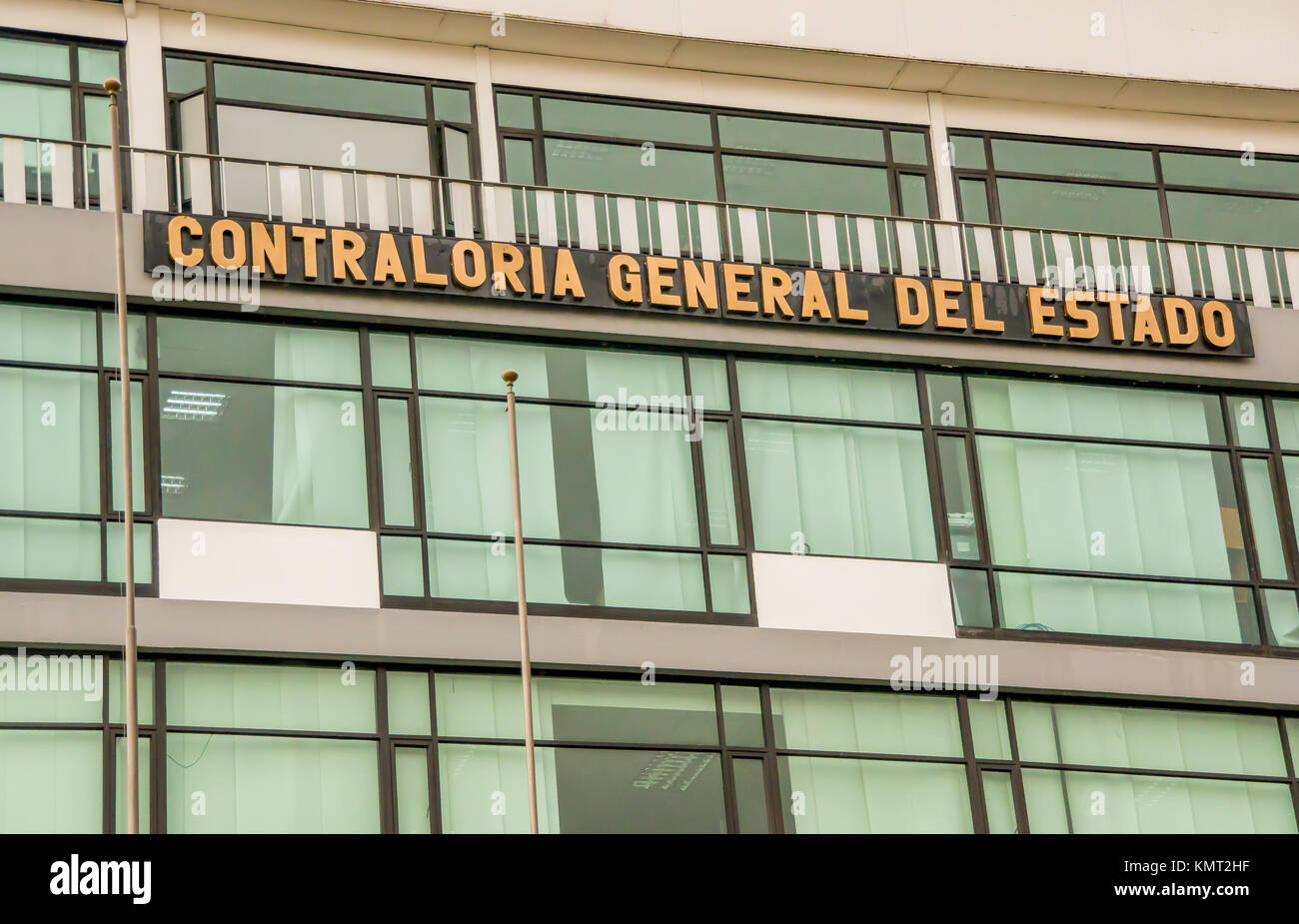 QUITO, ECUADOR NOVEMBER, 28, 2017: Outdoor view of a huge bulding of ...