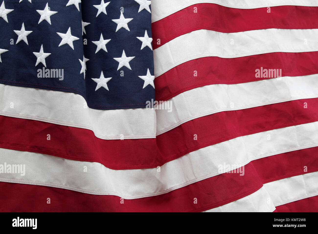 Closeup of rippled American flag Stock Photo - Alamy
