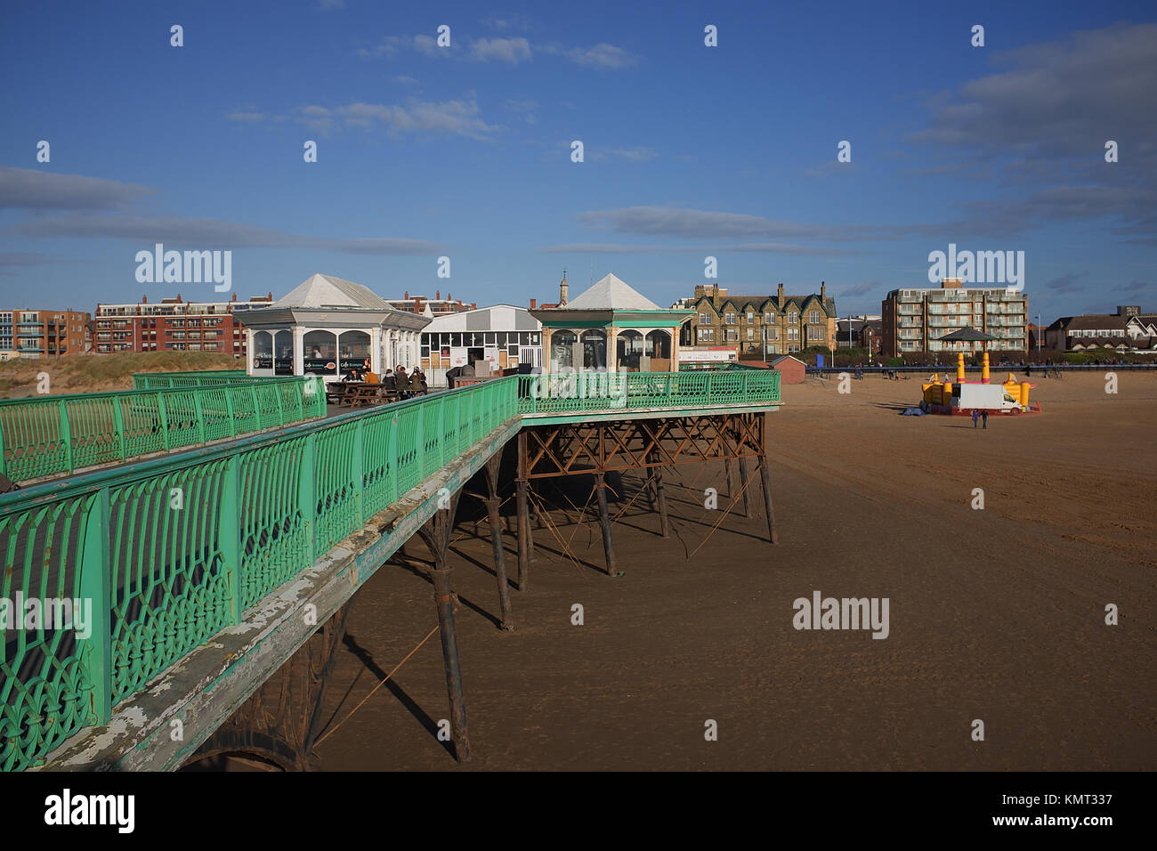 Lytham St Annes beach from the pier Stock Photo - Alamy