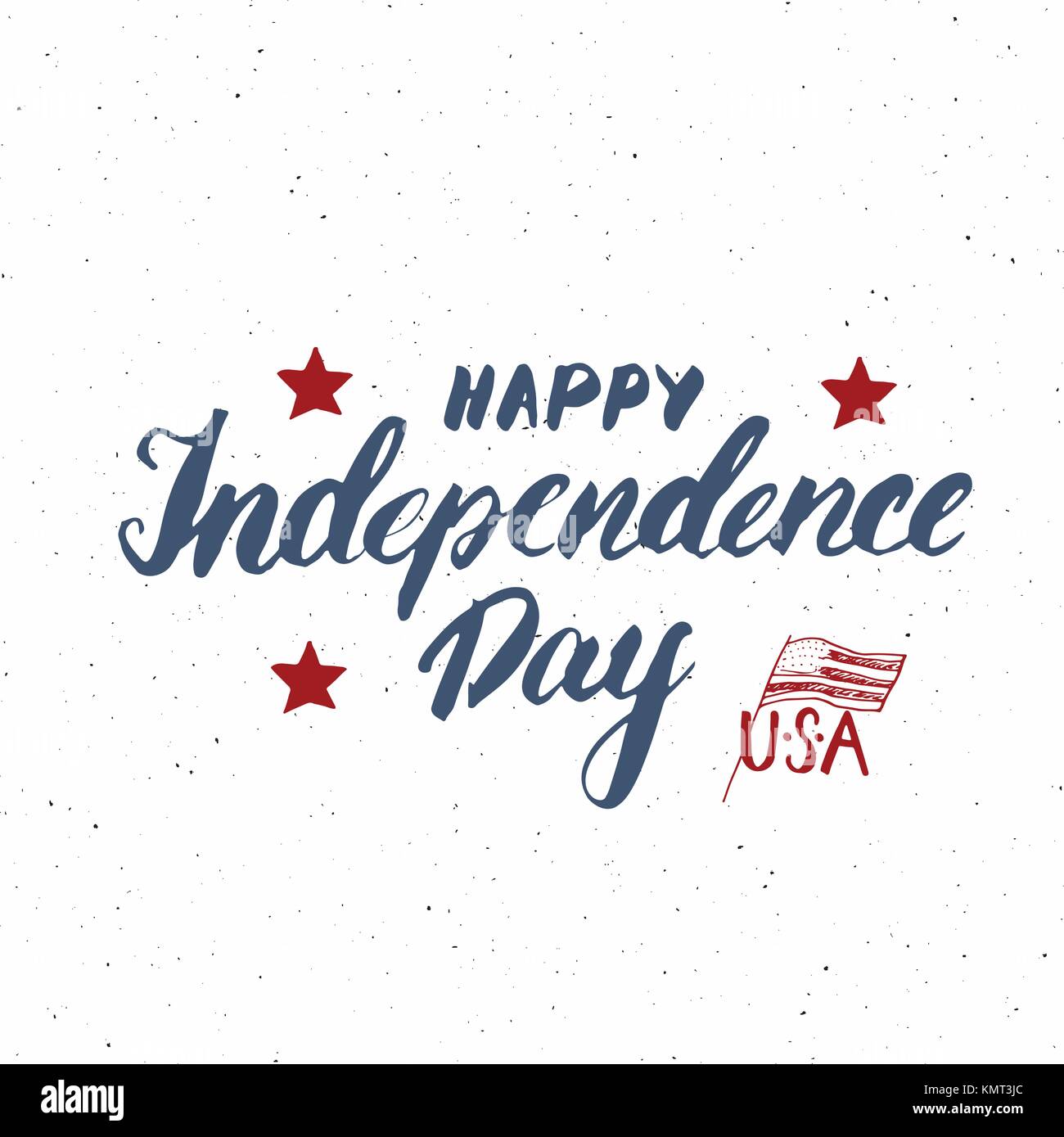 Happy Independence Day Vintage USA greeting card, United States of ...