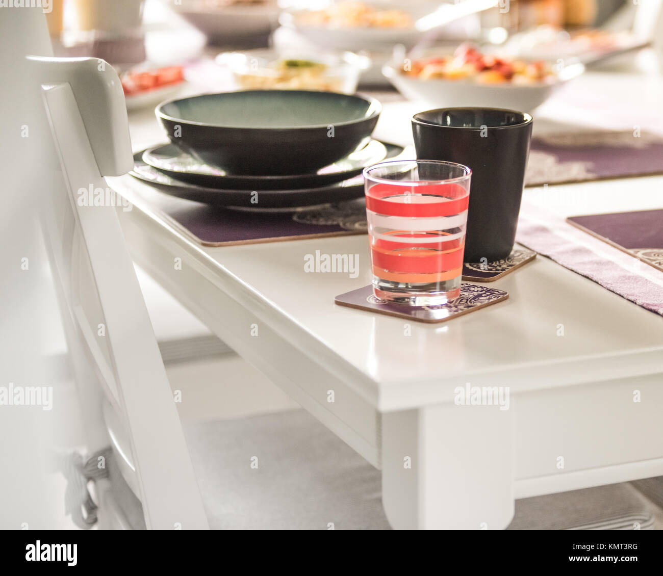 Morning Buffet Table with Fresh Fruits, Tasty Food, Aromatic Coffee ...