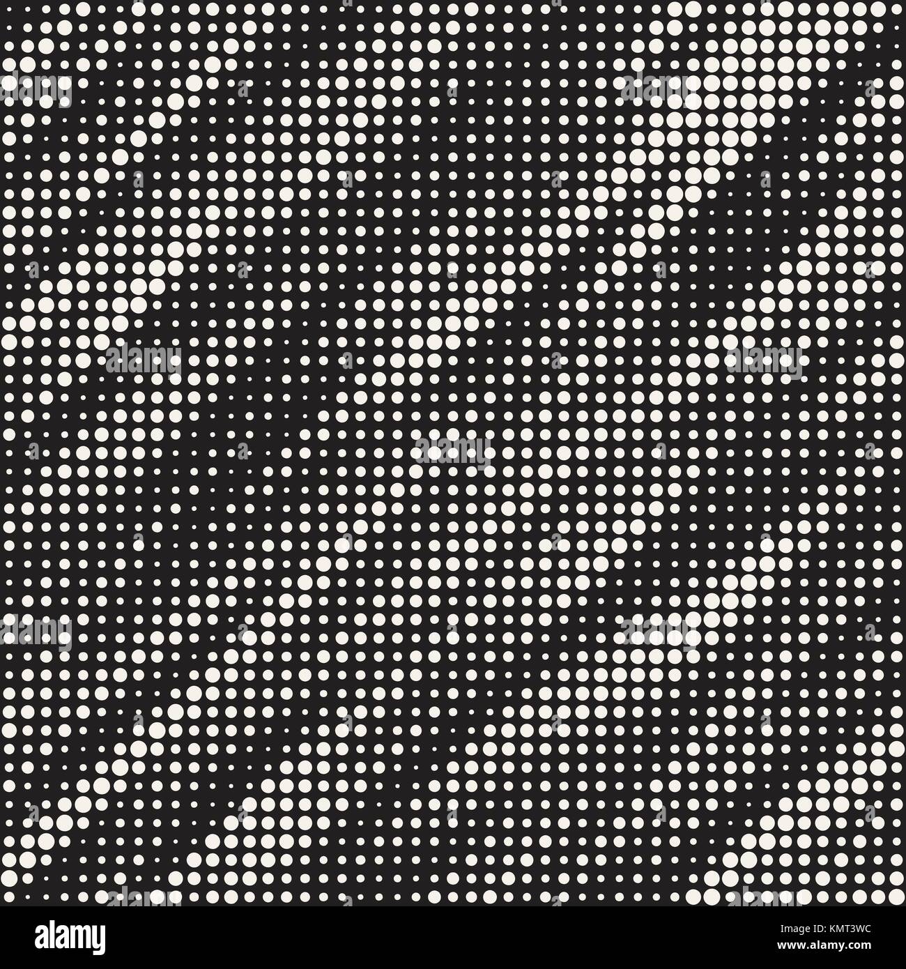 Modern Stylish Halftone Texture. Endless Abstract Background With ...