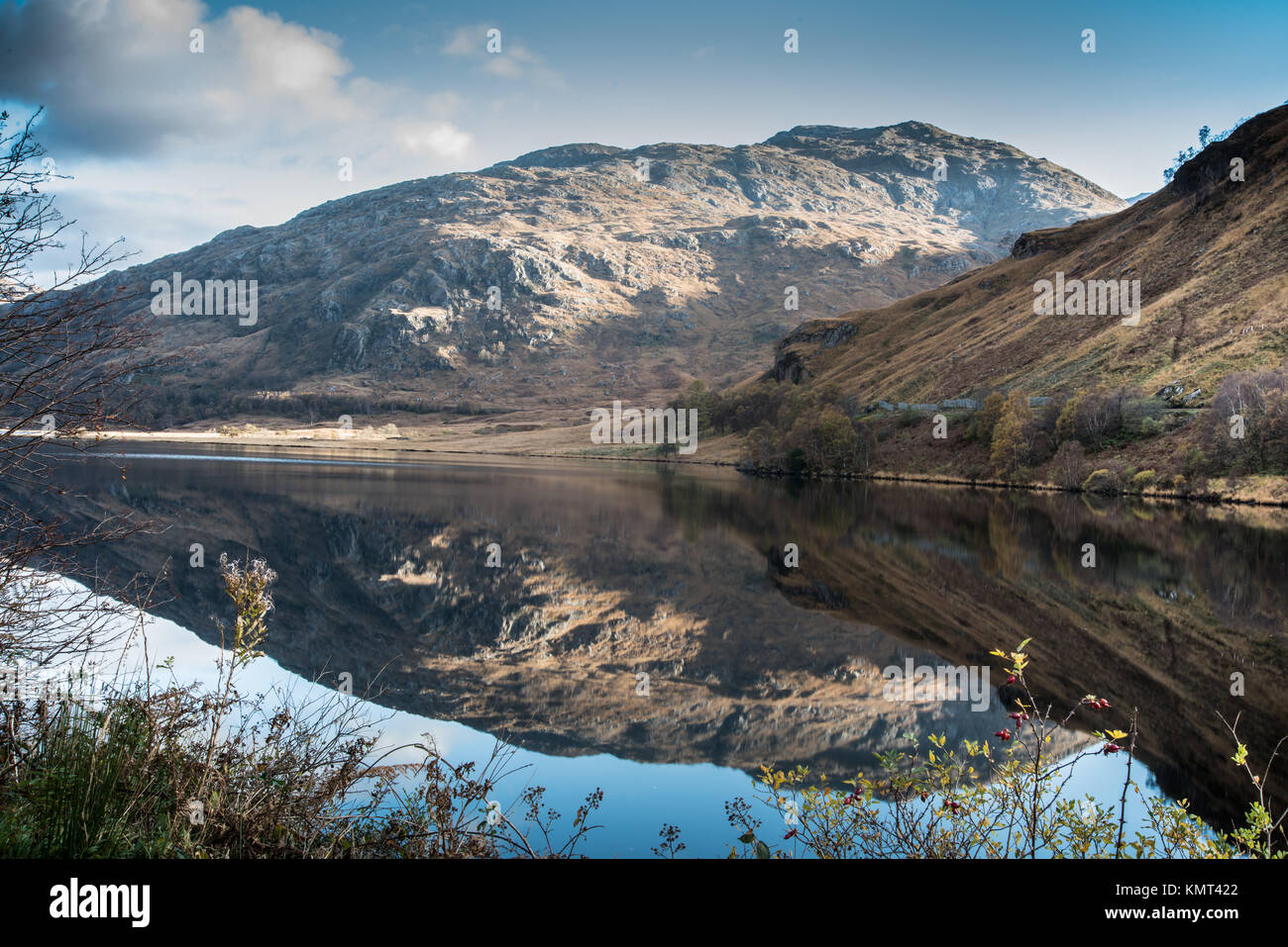 Golden Fall Scenery in Scottish Highlands - Colorful Trees, Water ...