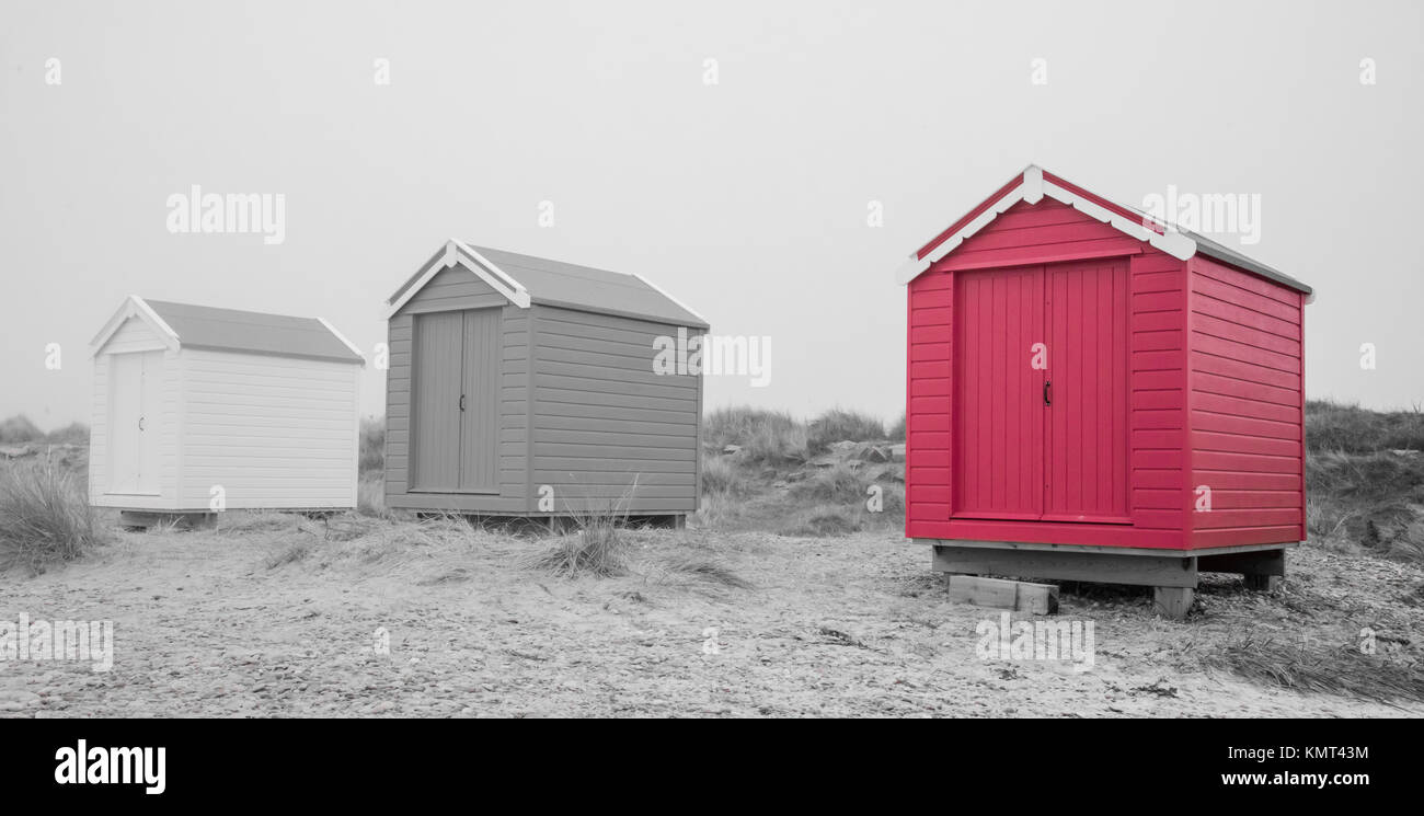 Colorful Beach Huts Stock Photo - Alamy