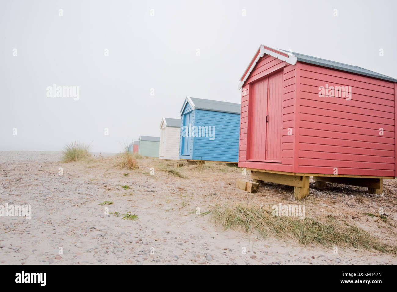 Colorful Beach Huts Stock Photo - Alamy