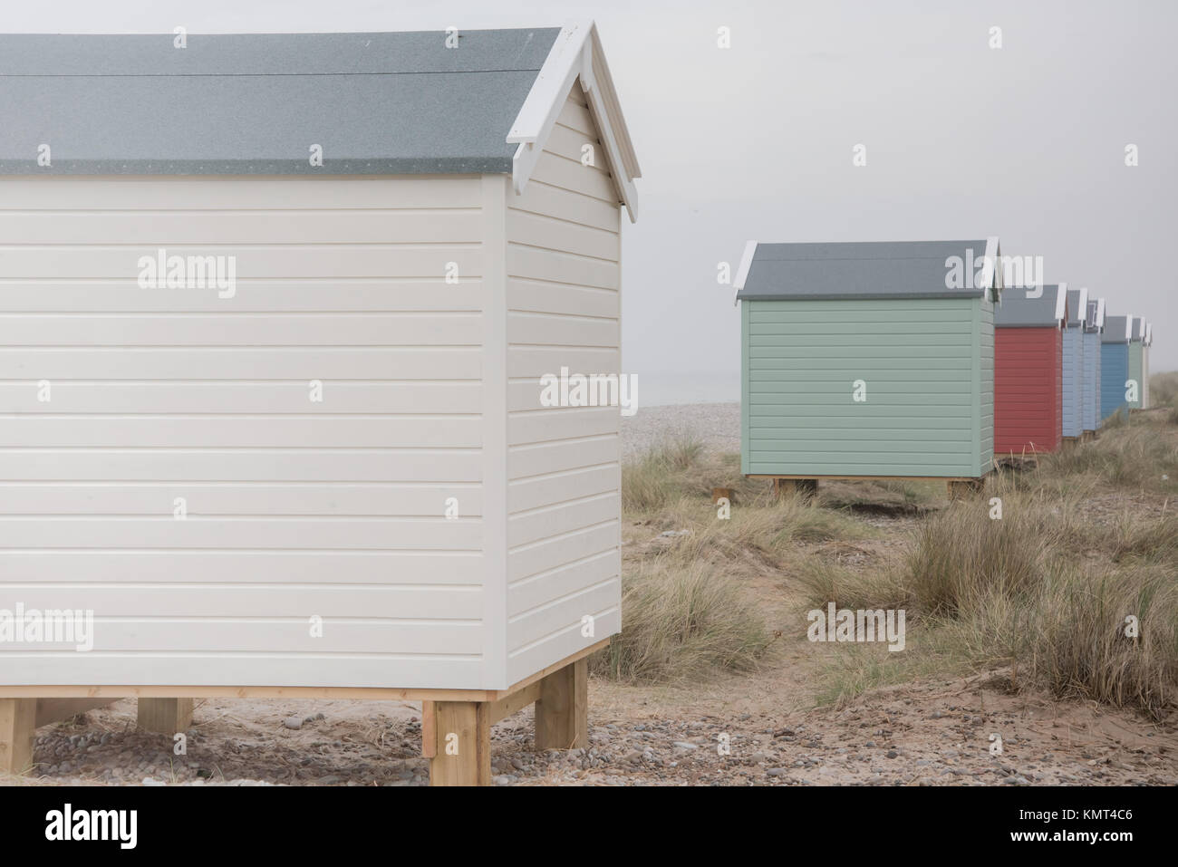 Colorful Beach Huts Stock Photo - Alamy