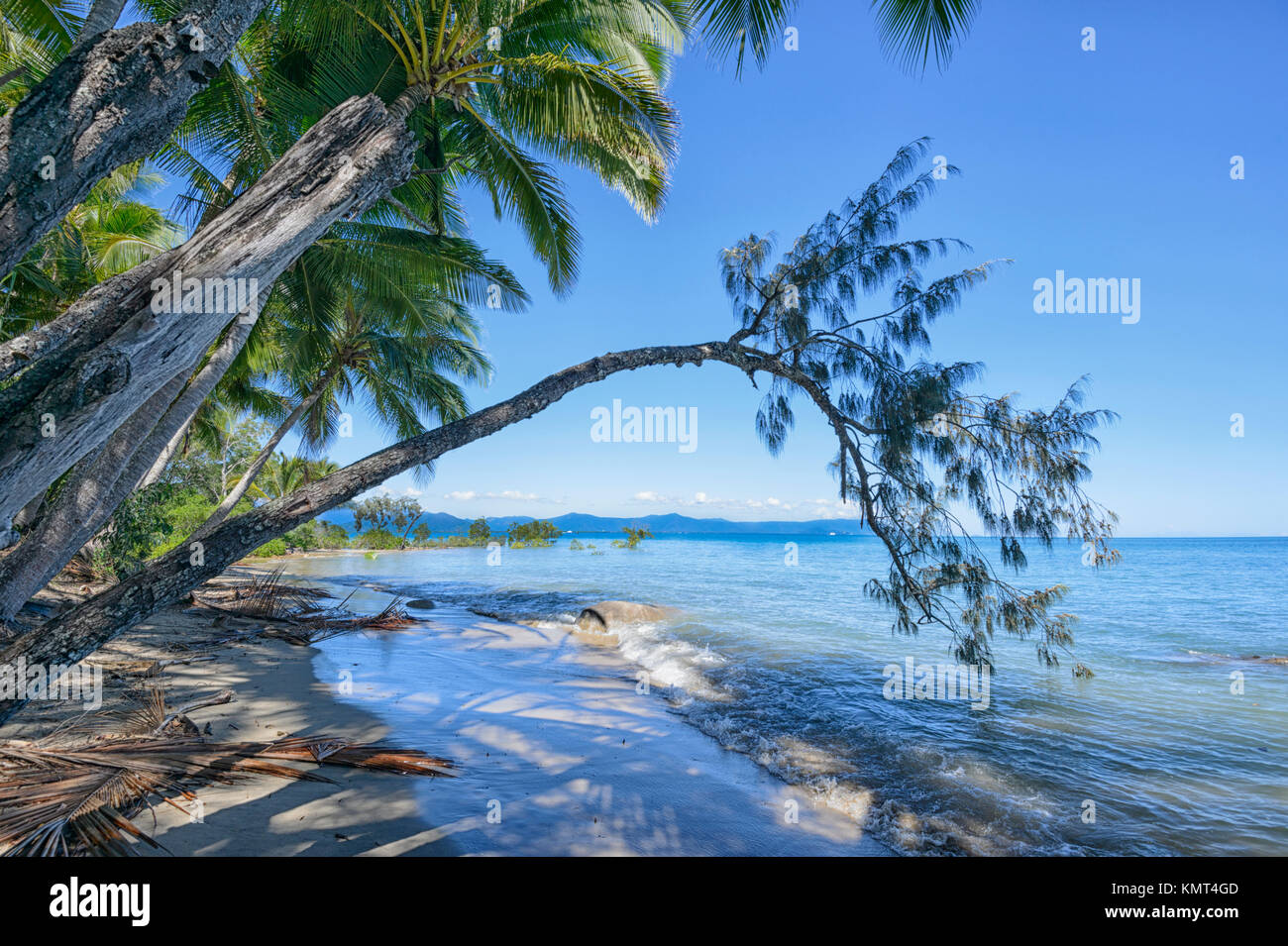 Scenic coastline at Yarrabah, Aborignal Shire, near Cairns, Far North ...
