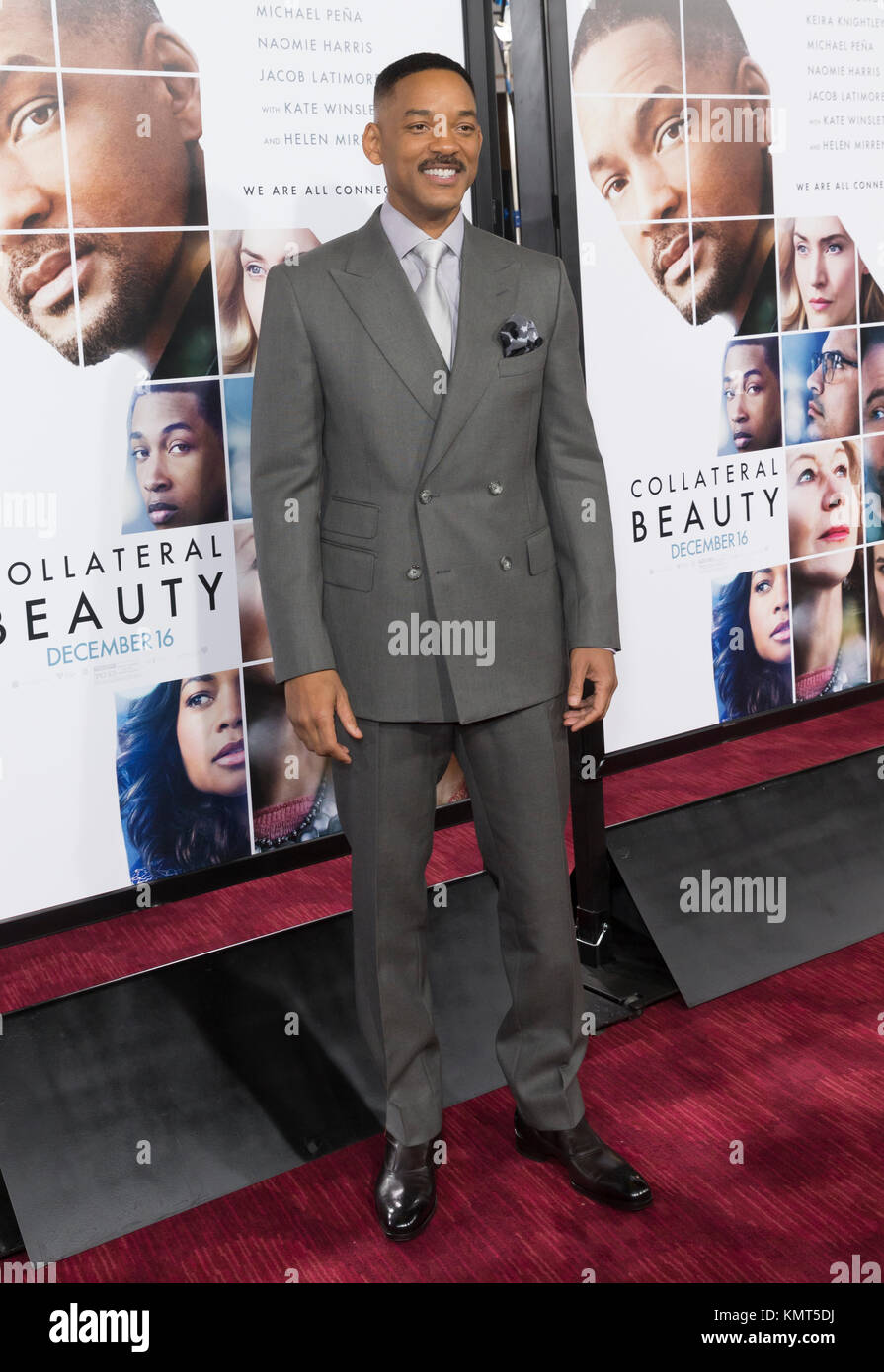 New York, NY - December 12. 2016: Will Smith attends Collateral Beauty ...