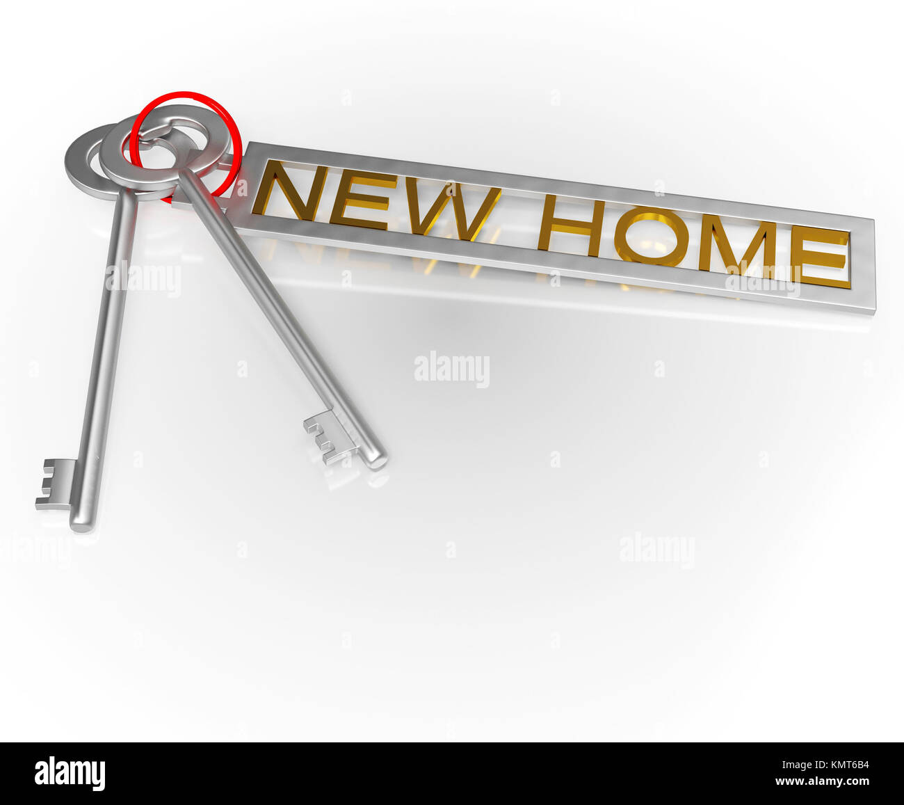 New Home Key Showing Moving Into House Stock Photo - Alamy