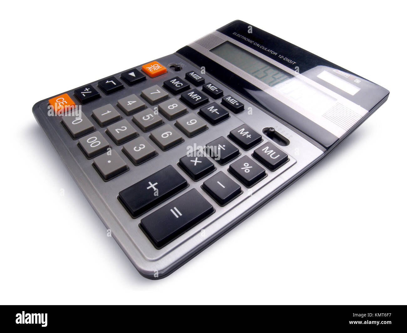 Professional business calculator isolated on white background Stock Photo - Alamy