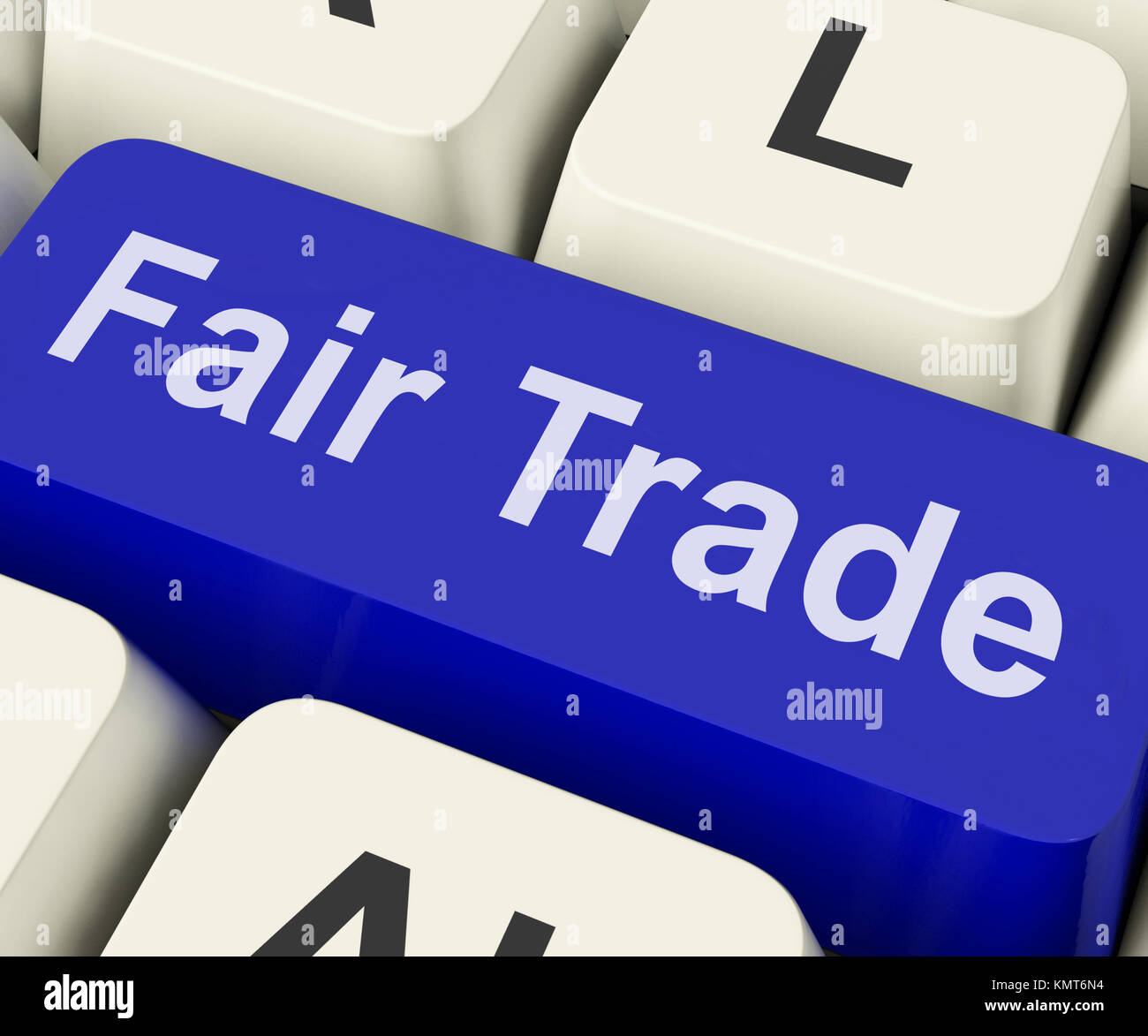 Fairtrade Key Showing Fair Trade Product Or Products Stock Photo - Alamy