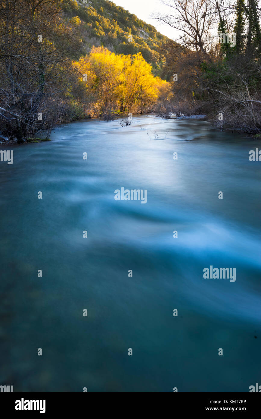 Salazar river, Foz de Arbayún, Salazar river, Navarra, Spain, Europe ...