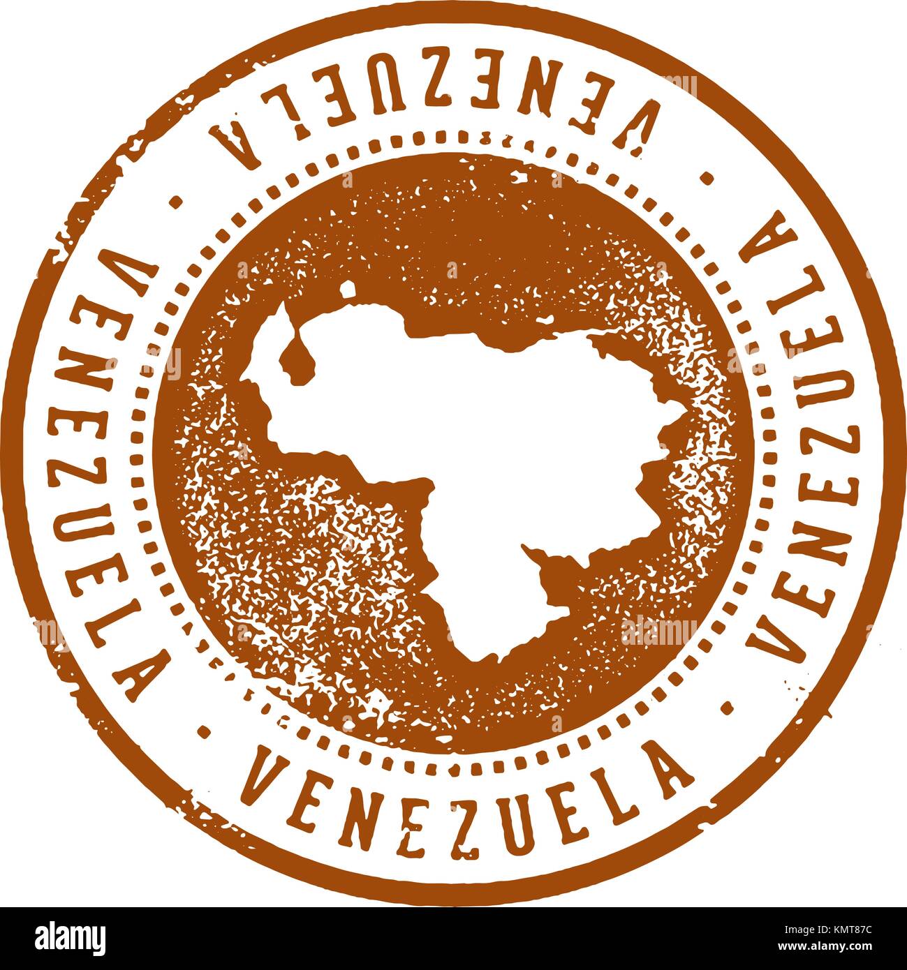 Vintage Venezuela South America Travel Stamp Stock Vector Image & Art ...