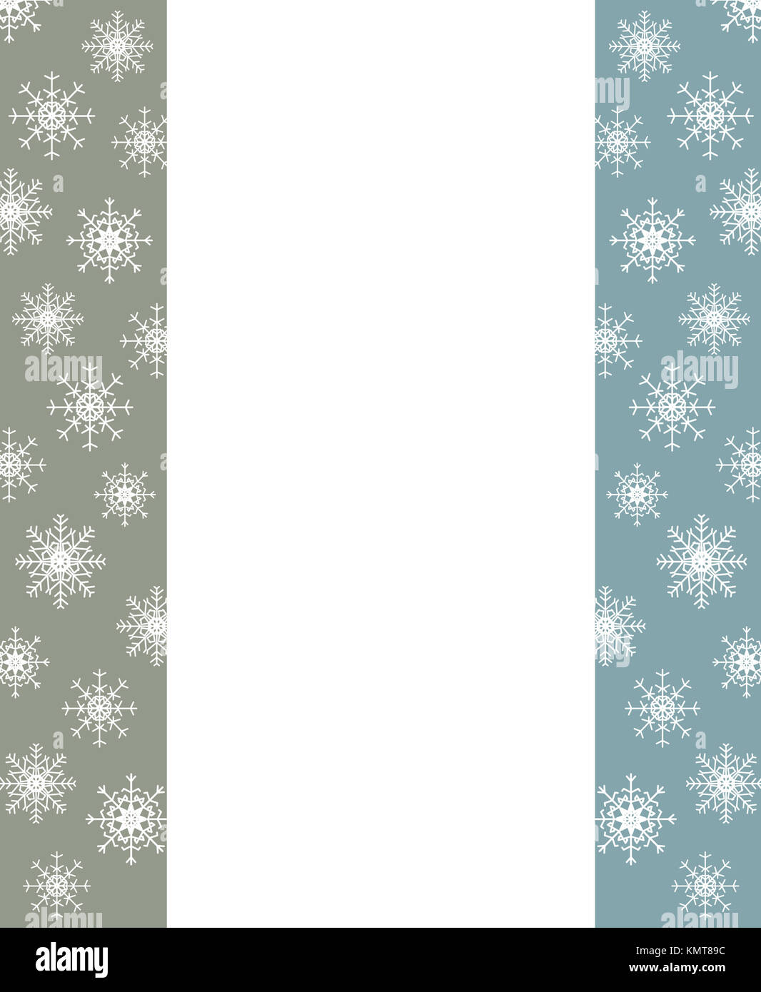 Winter snowflakes frame with empty space for text Stock Photo - Alamy
