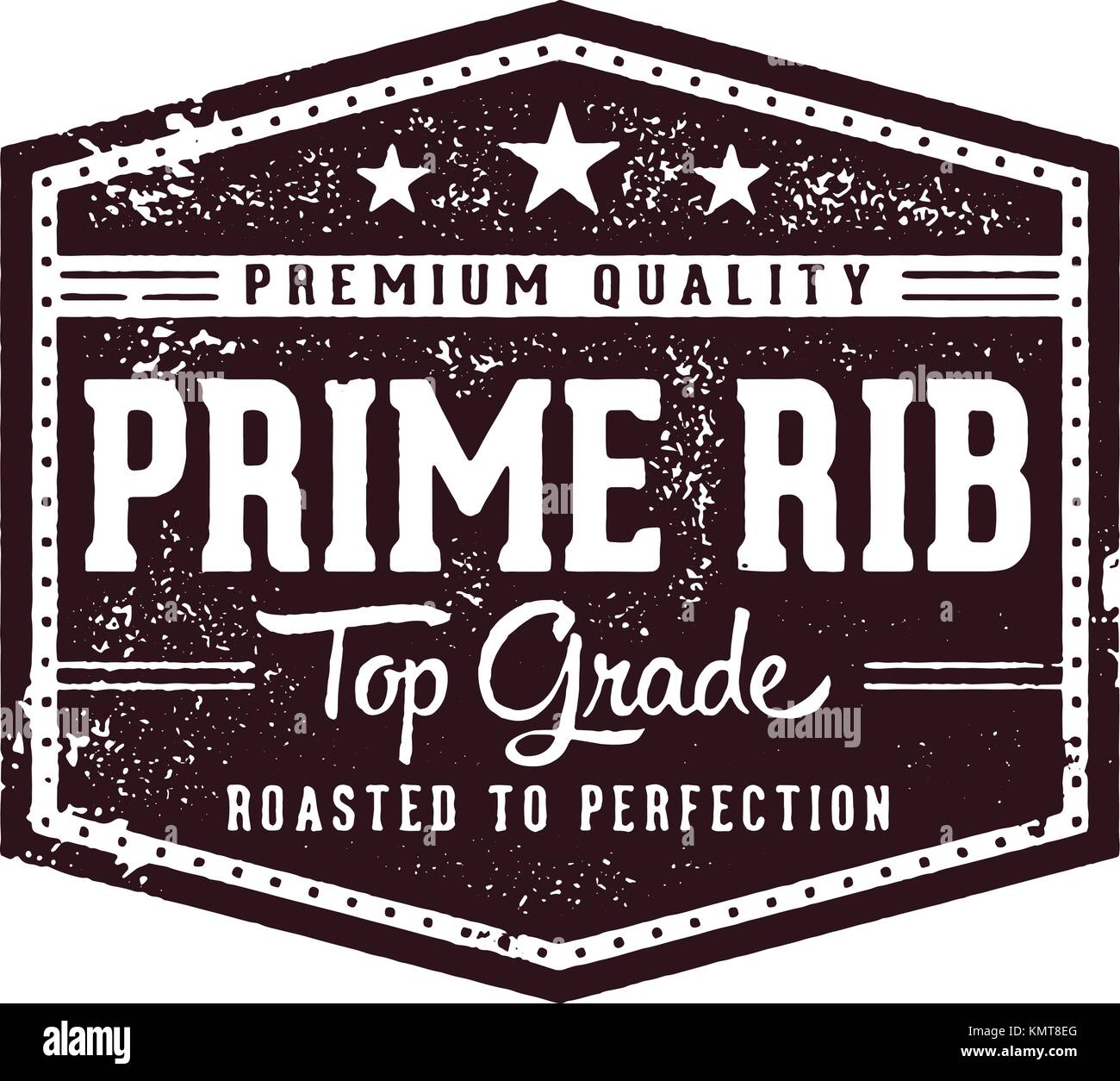 Vintage Prime Rib Steak Sign Stock Vector Image & Art - Alamy