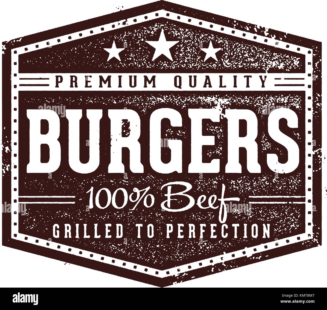 Vintage Burgers Restaurant Sign Stock Vector Image & Art - Alamy