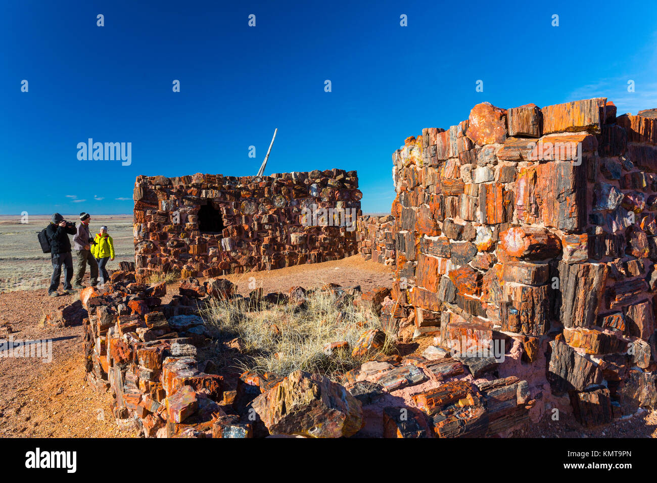 "Agate house", Reconstruction of Indian Pueblo, Petrified Forest ...