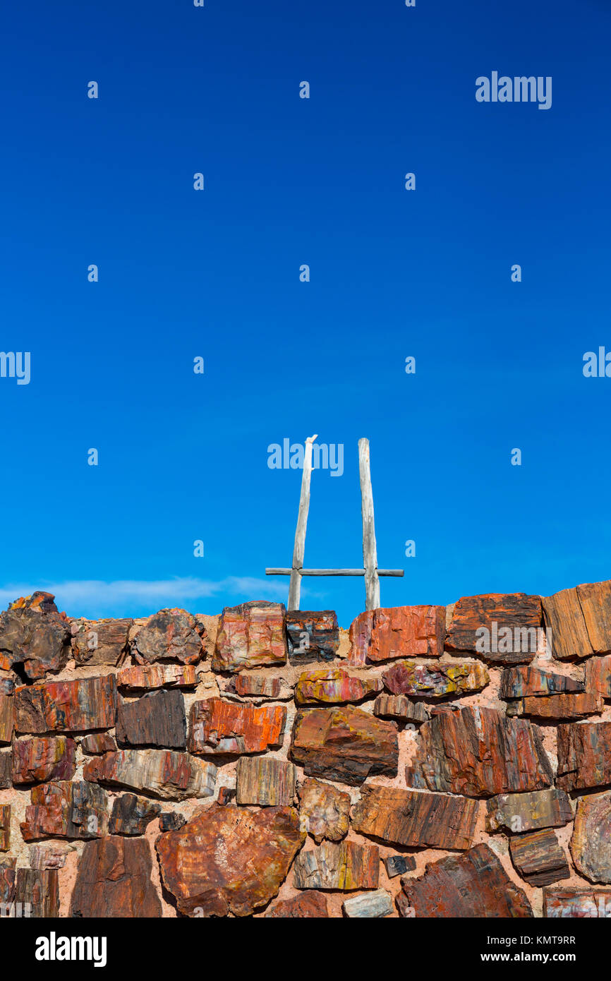 "Agate house", Reconstruction of Indian Pueblo, Petrified Forest ...