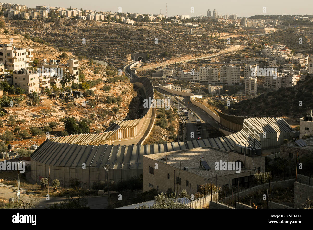 Israeli security wall or barrier in the occupied territories of the ...