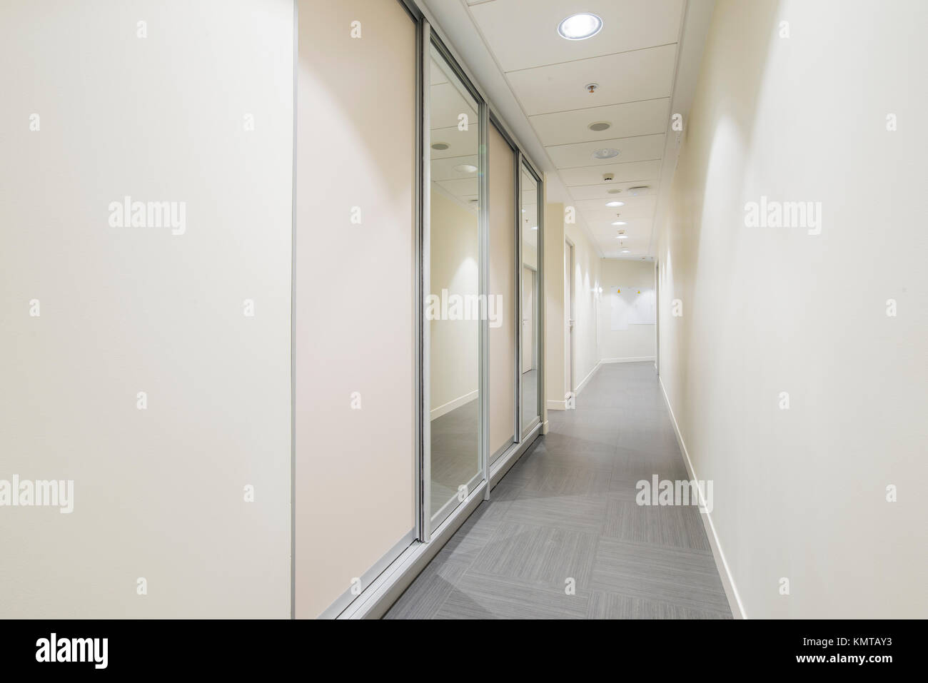 corridor in modern bright office Stock Photo - Alamy