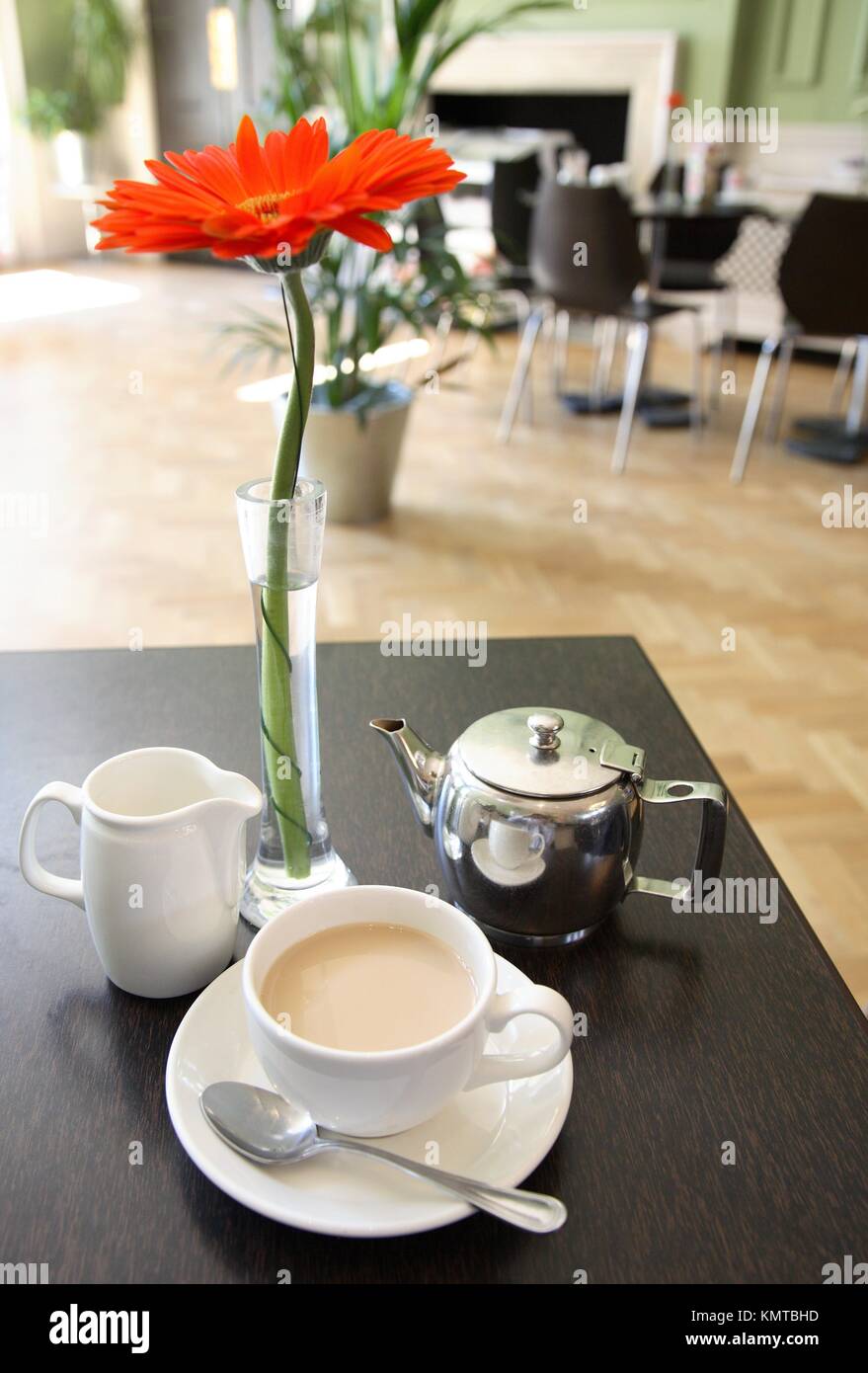 Tea in Cafe, England Stock Photo - Alamy