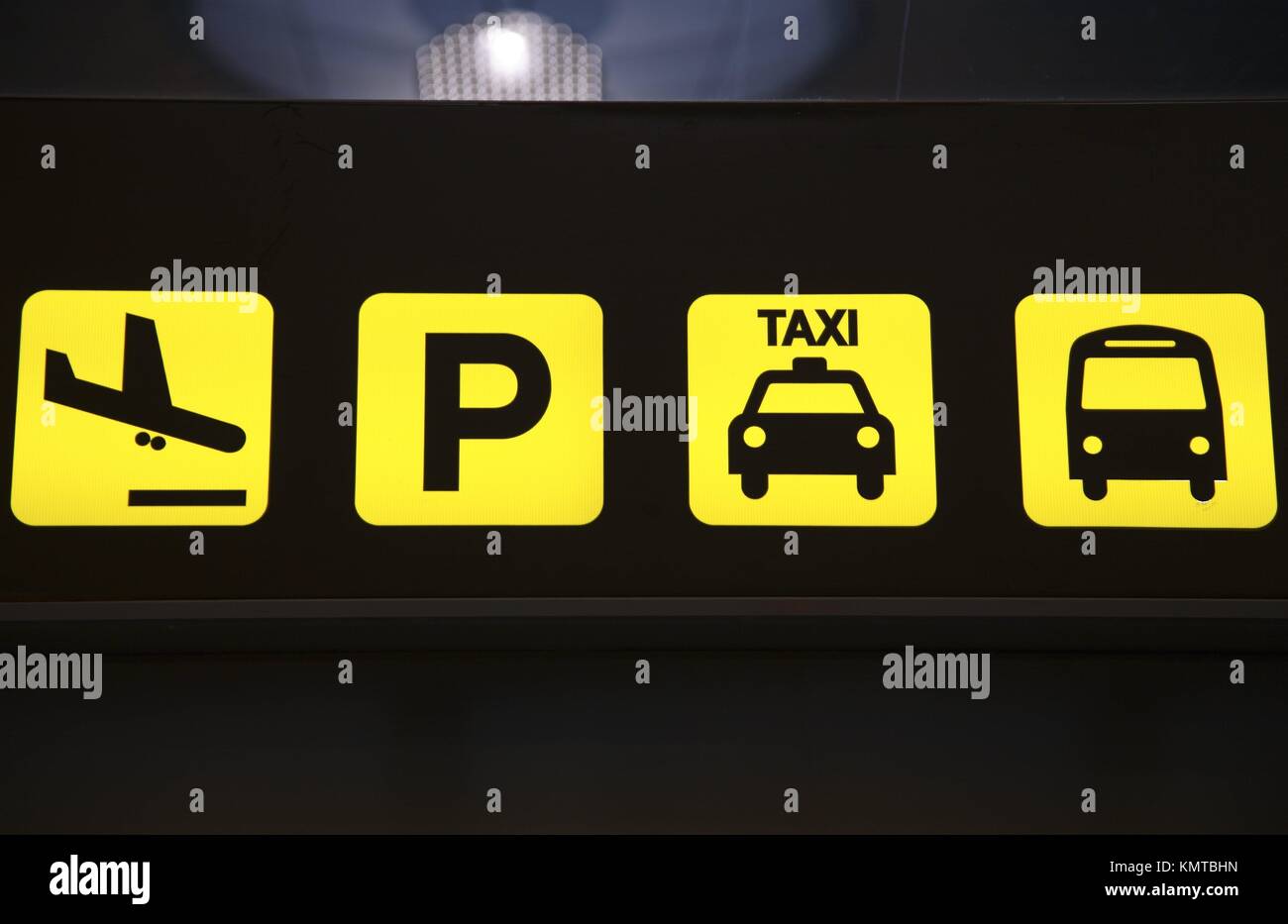 Airport Transport Sign Stock Photo - Alamy