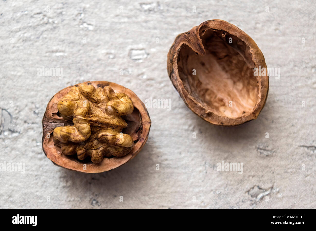 Walnuts in their Shells on White Background Stock Photo - Alamy