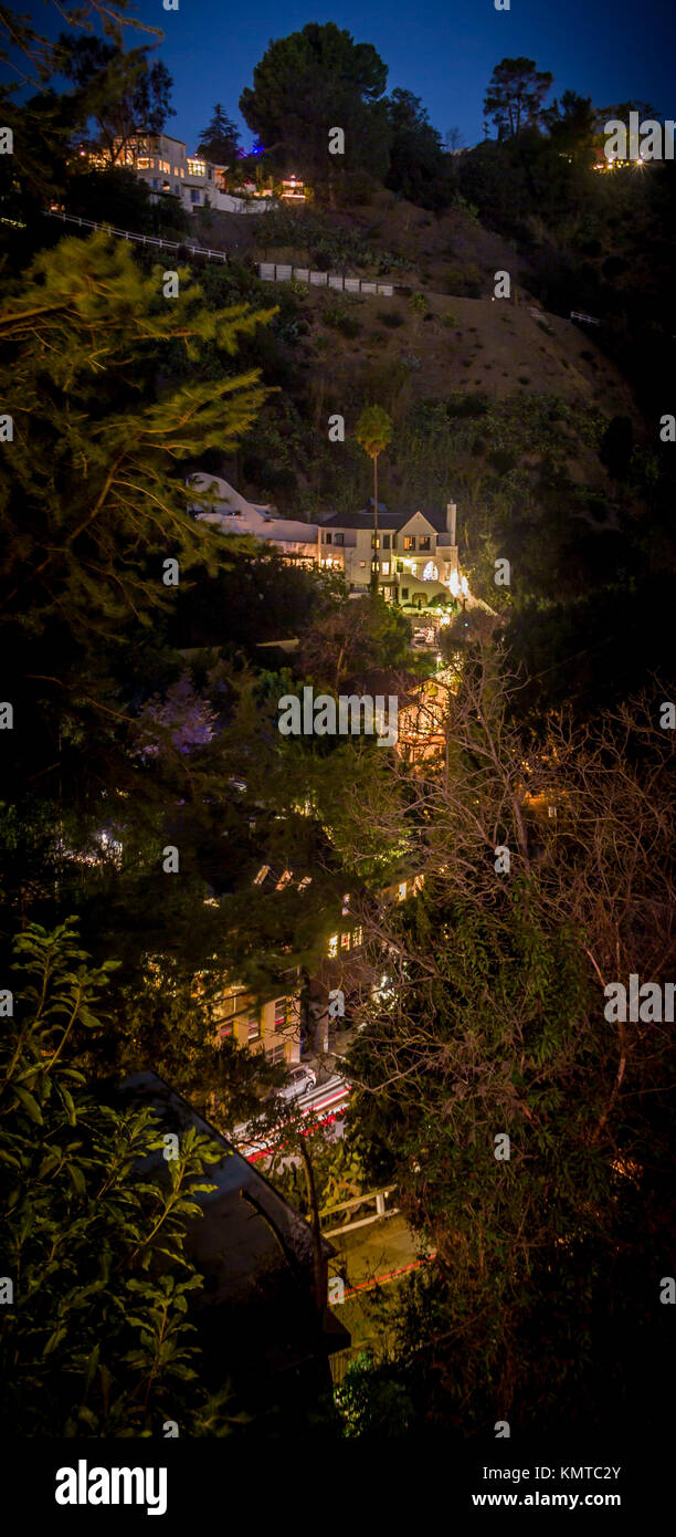 Laurel Canyon Night Stock Photo - Alamy