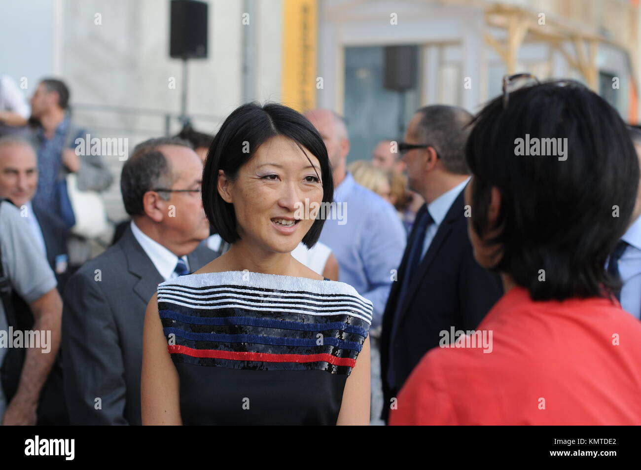 Official opening of 13th Contemporary Art Biennal, Lyon, France Stock ...