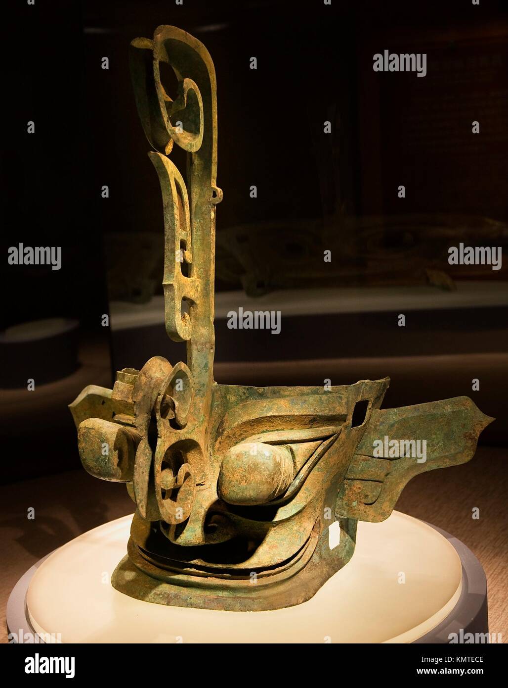 Long Portruding Eye Mask Statue Sanxingdui Three Star Mound Museum ...