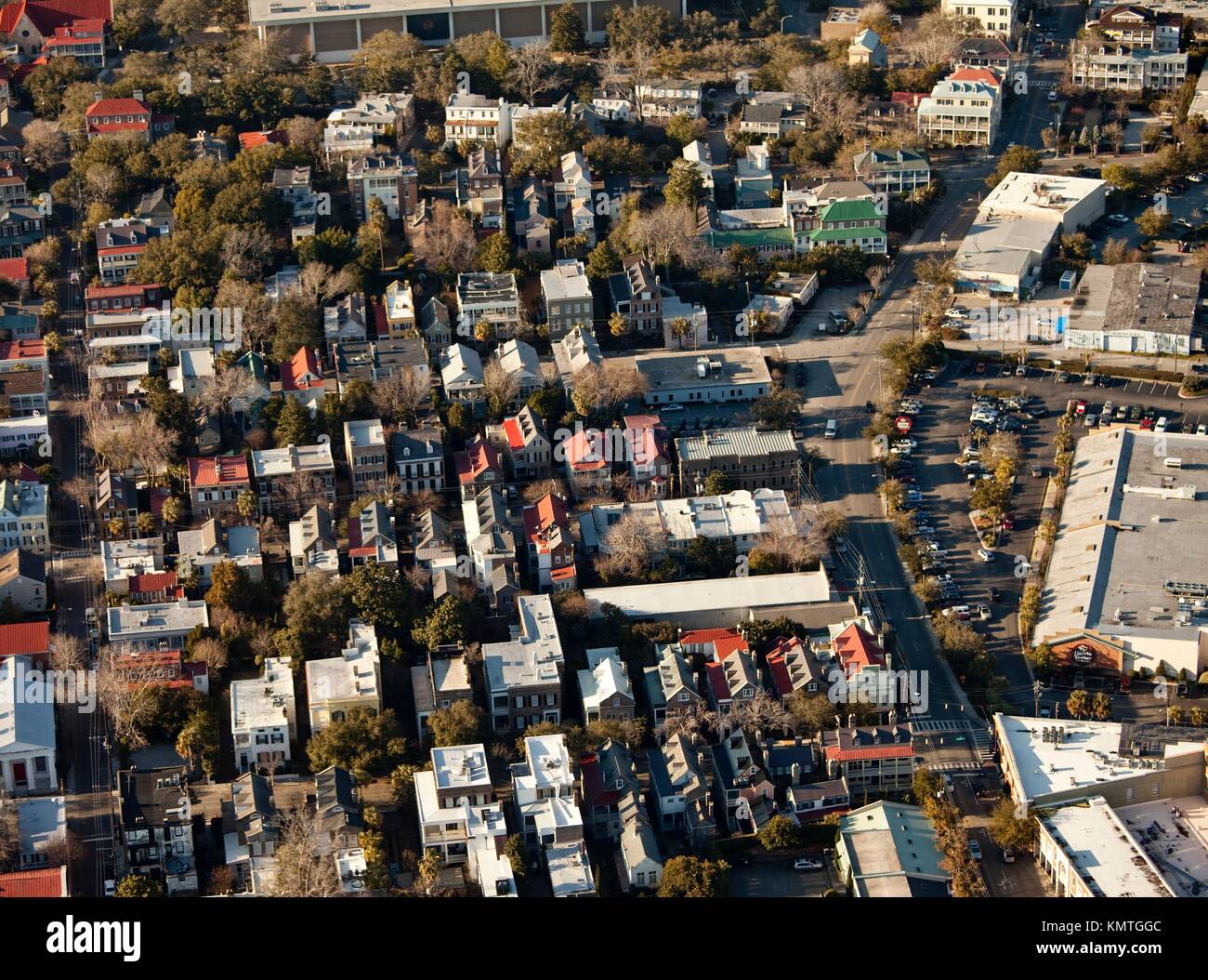 aerial view of charleston south carolina usa Stock Photo - Alamy
