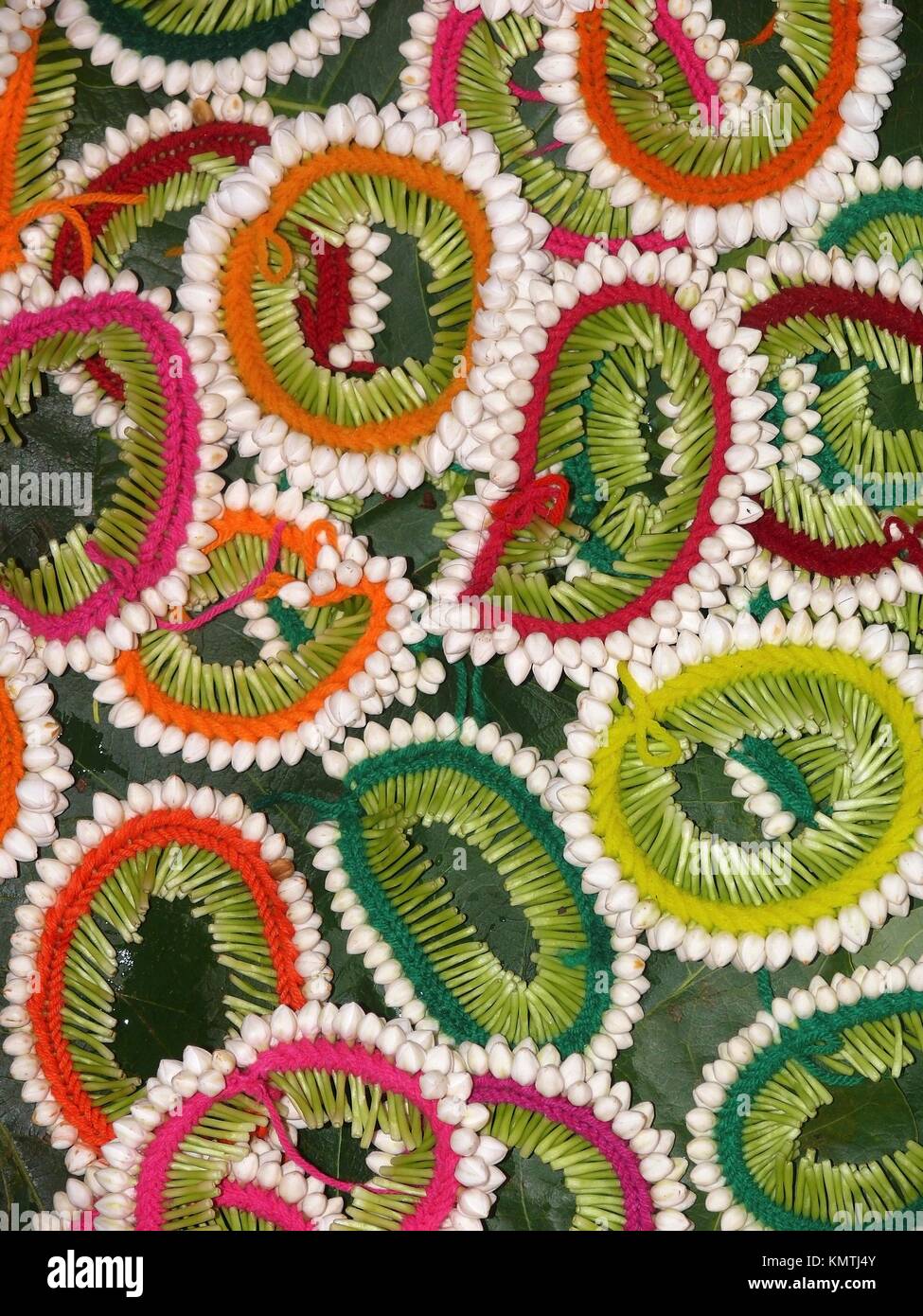 Colorful Garlands, India Stock Photo - Alamy