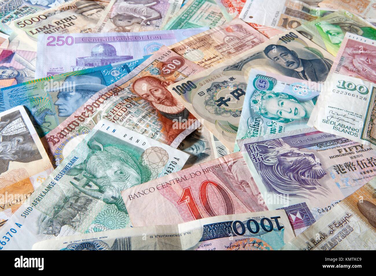 Currencies from around the world hi-res stock photography and images ...
