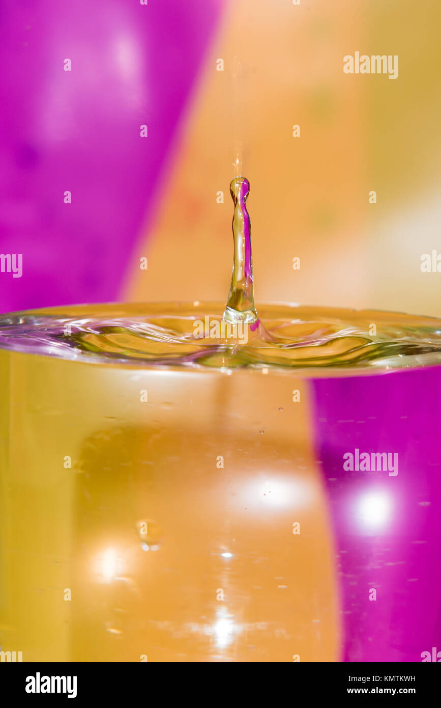 Colorful Water Droplet Splash Stock Photo - Alamy
