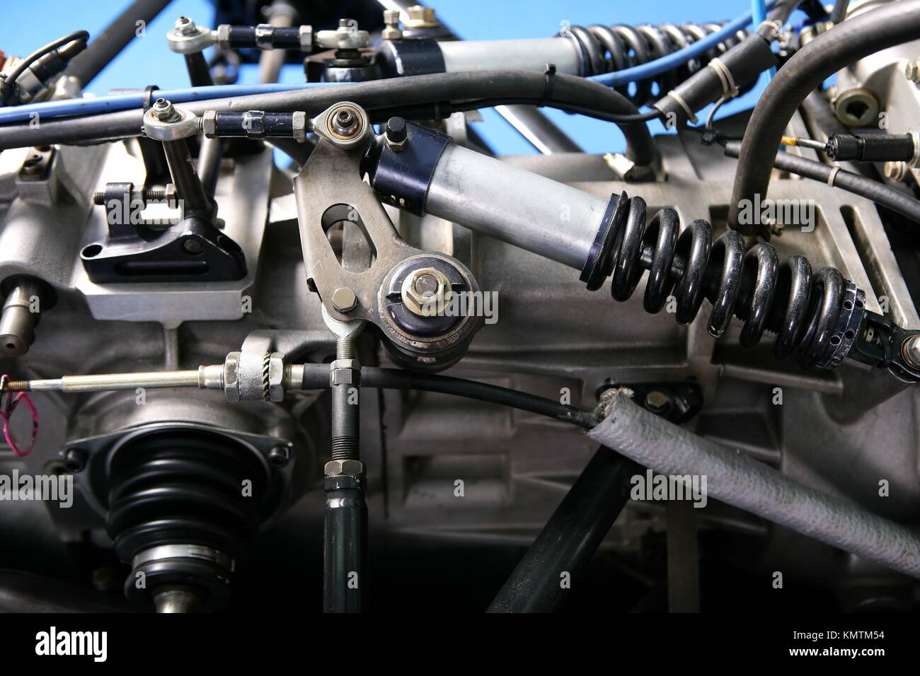 Formula one car engine detail Stock Photo - Alamy
