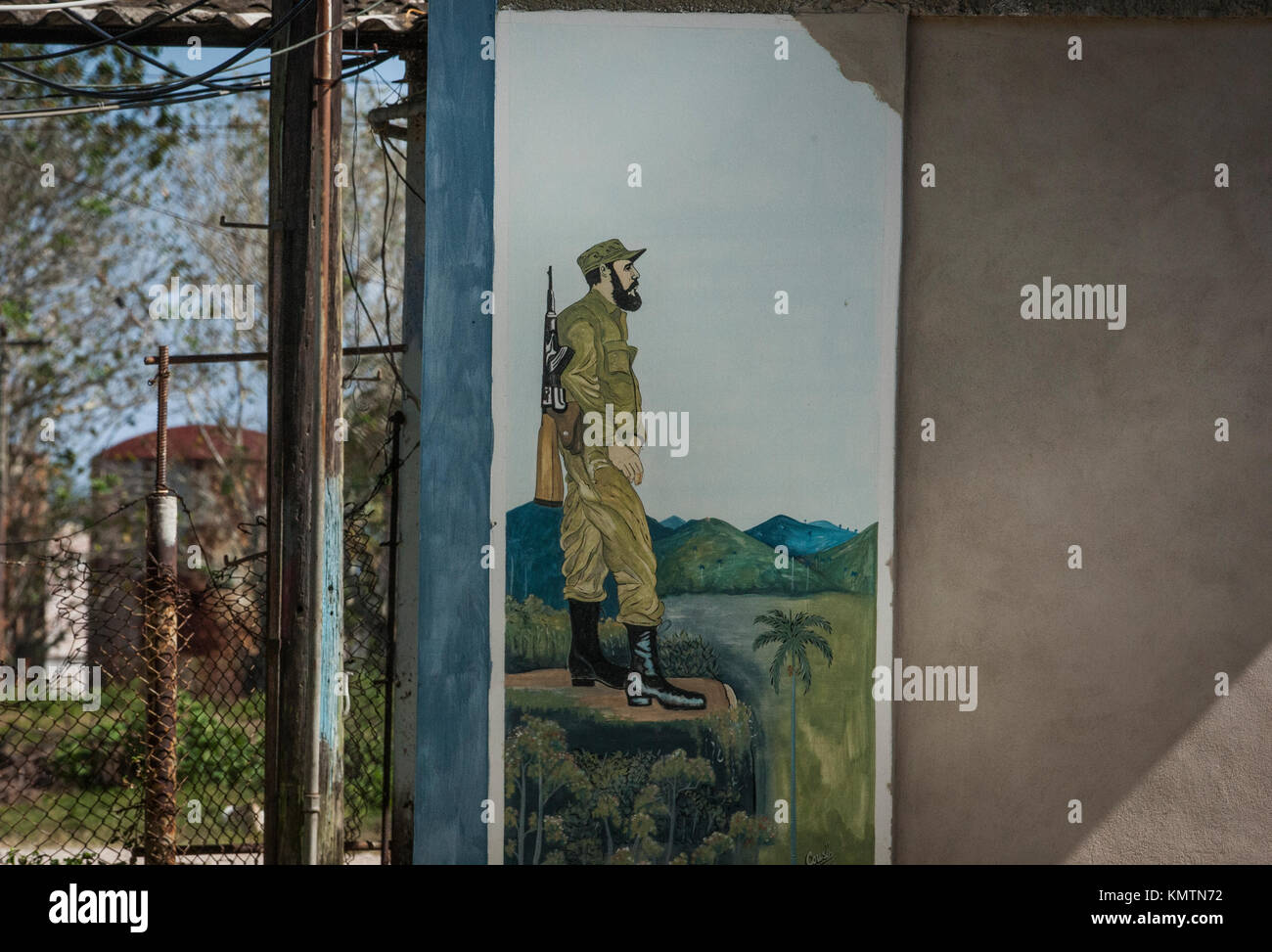 Fidel Castro Mural Painting in Cuba Stock Photo - Alamy