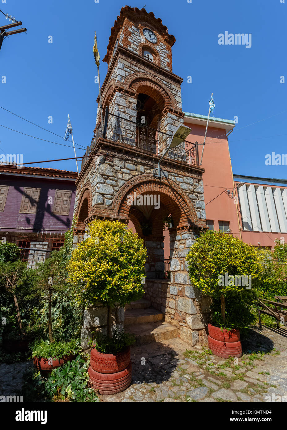 The picturesque village of Agiasos is located at the southern part of ...