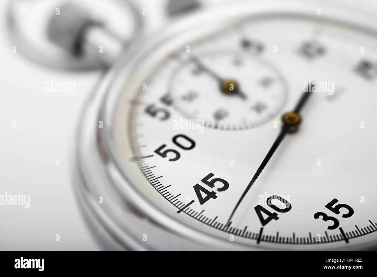 close-up of a stopwatch isolated on white background Stock Photo - Alamy