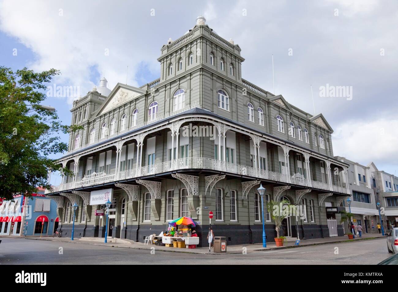 Colonial architecture in bridgetown barbados hi-res stock photography ...