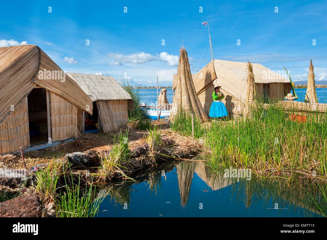 Villagers On Floating Island High Resolution Stock Photography and ...