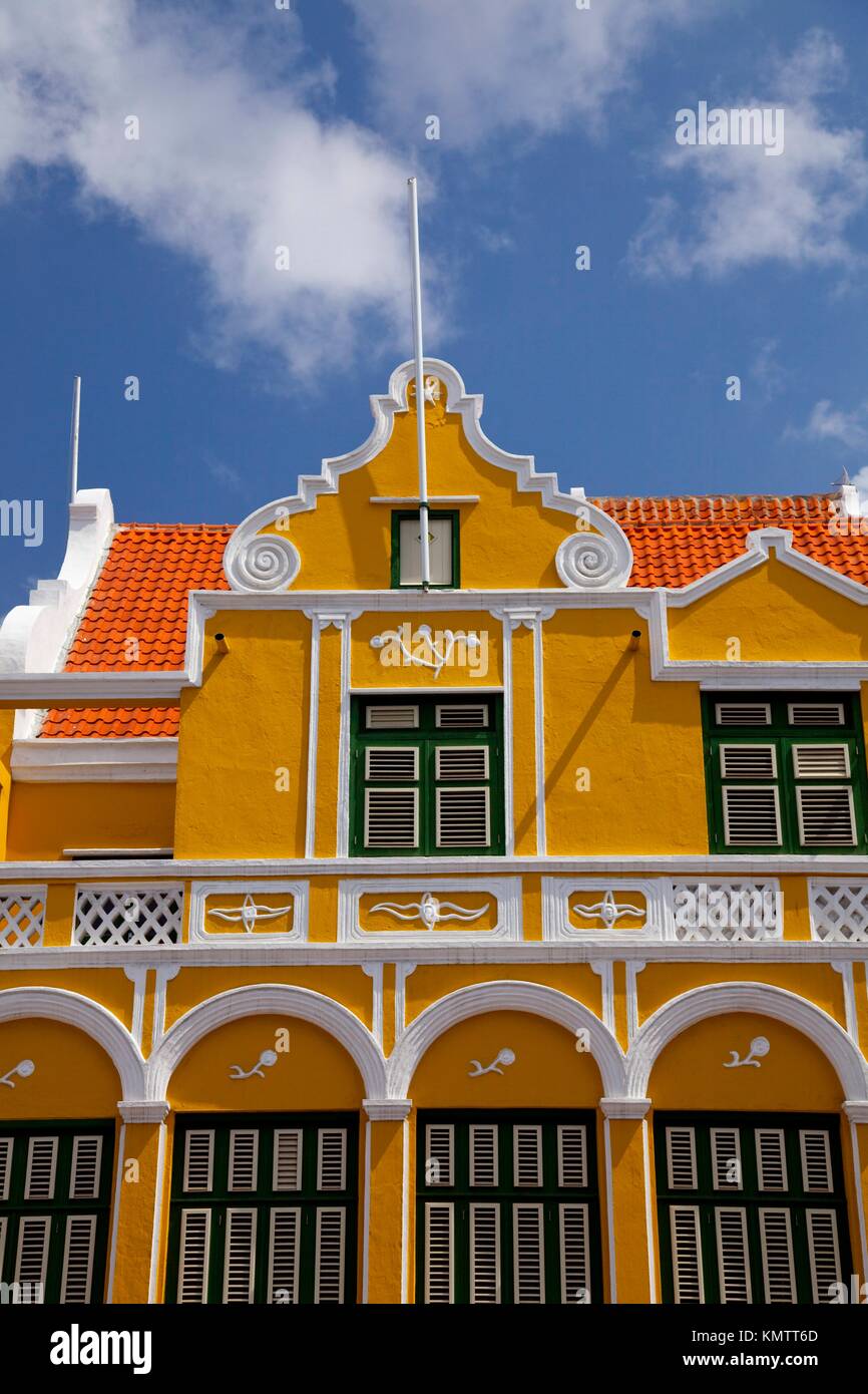 Dutch colonial architecture in Willemstad, Curacao, Netherland Antilles ...