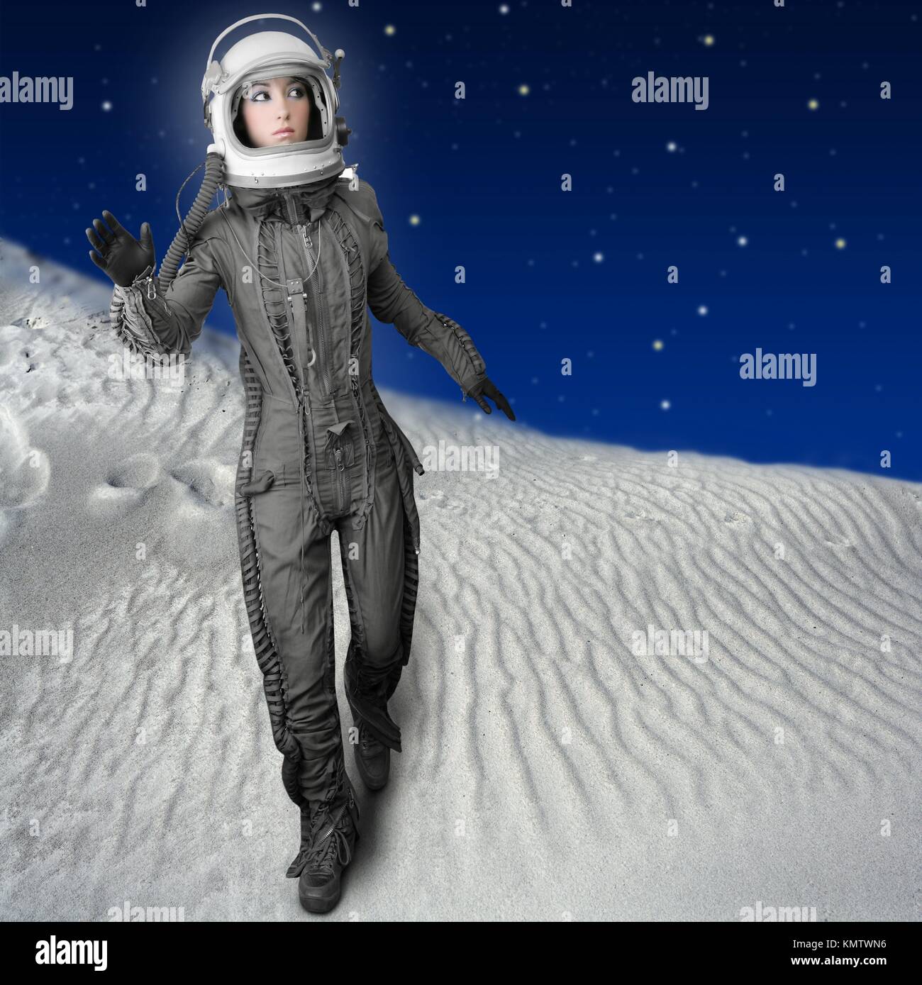 Woman fantasy planets hi-res stock photography and images - Alamy