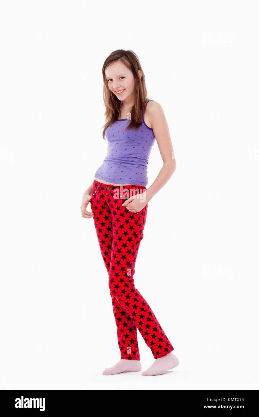 Eleven year old girl portrait Cut Out Stock Images & Pictures - Alamy