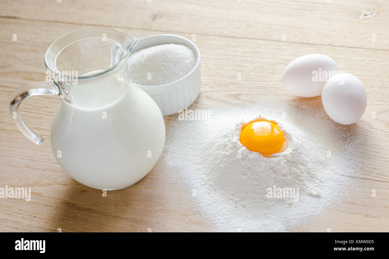 Basic ingredients for sweet bread (panettone Stock Photo - Alamy