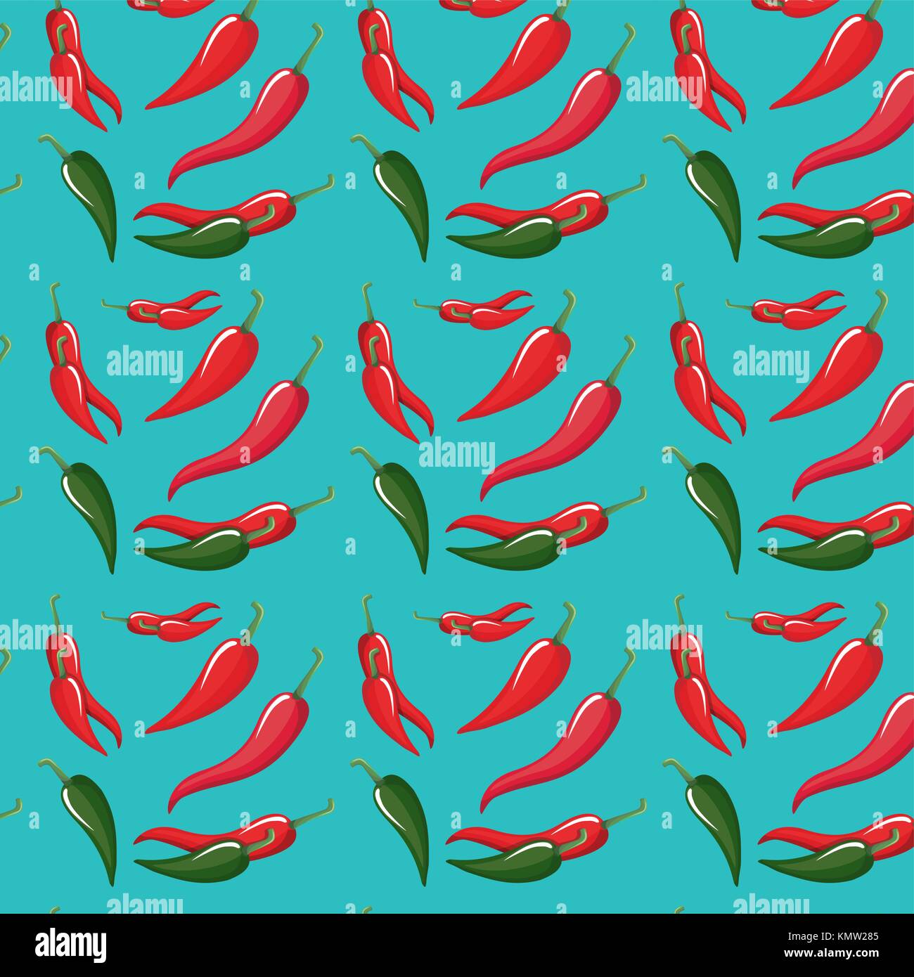 chili peppers pattern in blue background Stock Vector Image & Art - Alamy